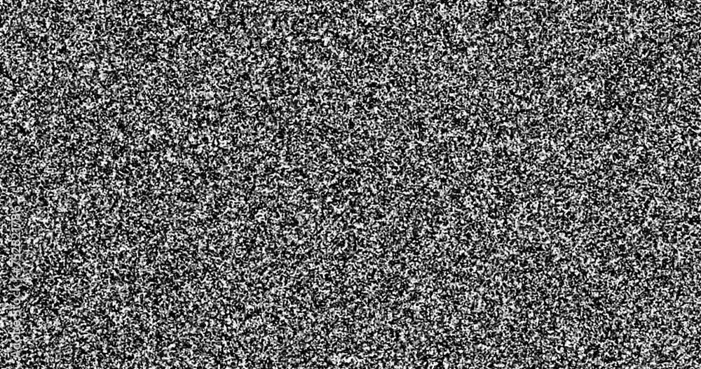 Retro TV screen flicker effect. Screen distortion and error, weak ...