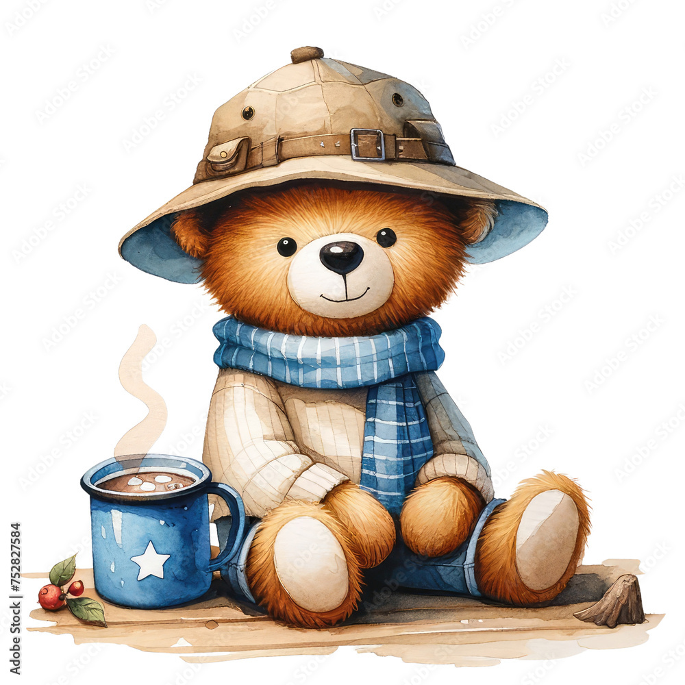 Teddy Bear Camper Adventure | Cute Toy Camping in Nature Miniature ...