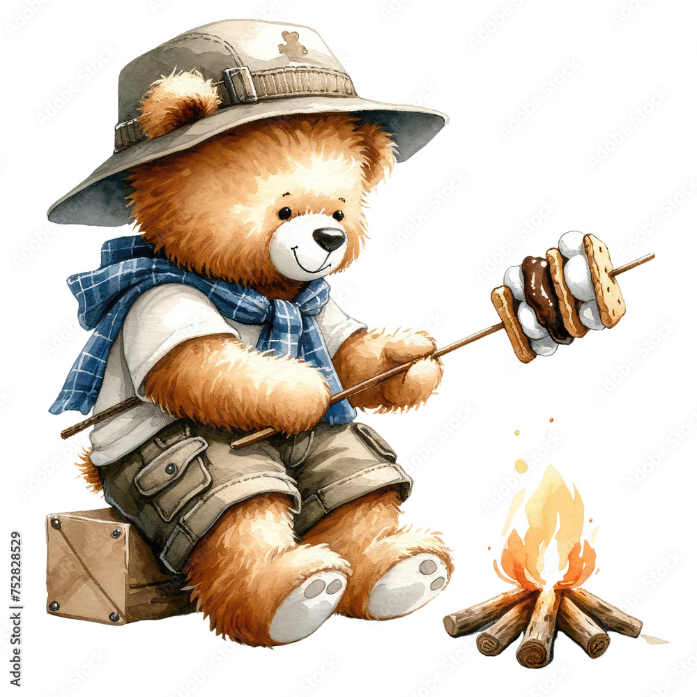 Teddy Bear Camper Adventure | Cute Toy Camping in Nature Miniature ...