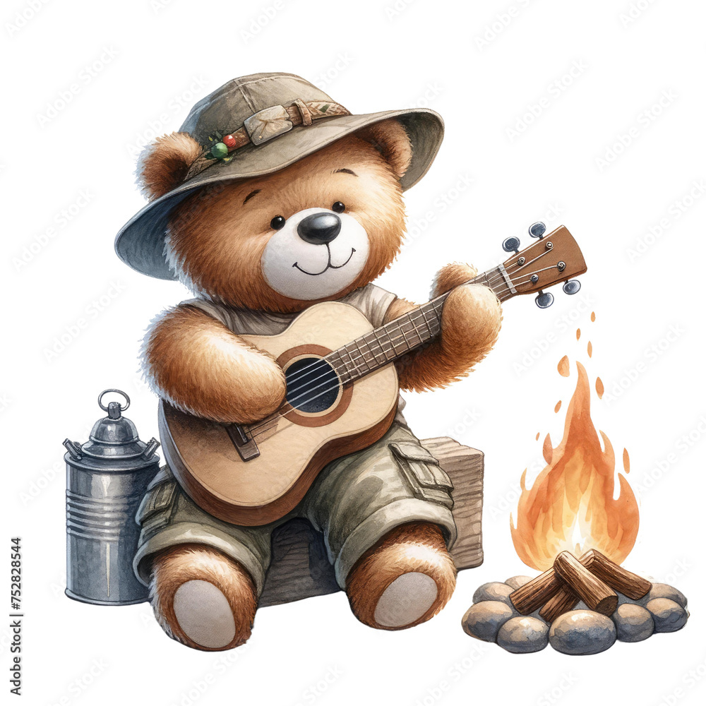 Teddy Bear Camper Adventure | Cute Toy Camping in Nature Miniature ...