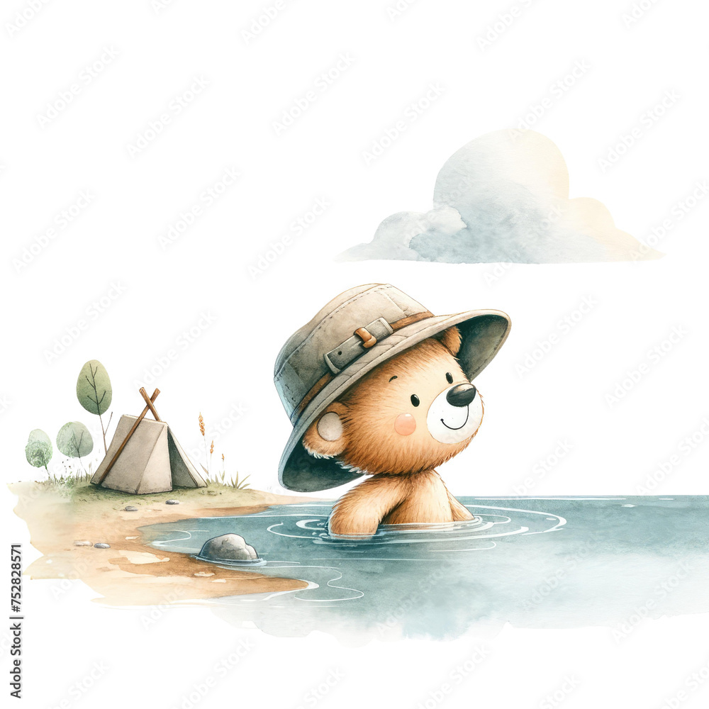 Teddy Bear Camper Adventure | Cute Toy Camping in Nature Miniature ...