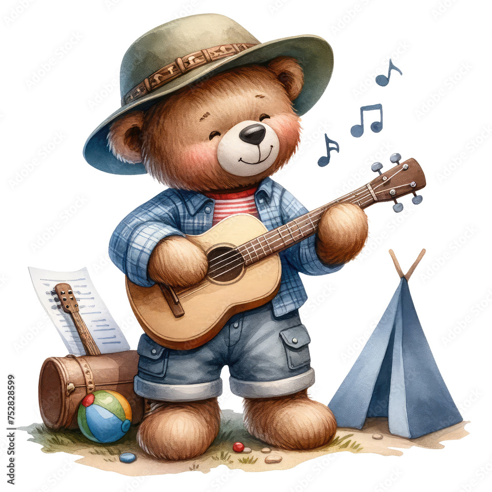 Teddy Bear Camper Adventure | Cute Toy Camping in Nature Miniature ...