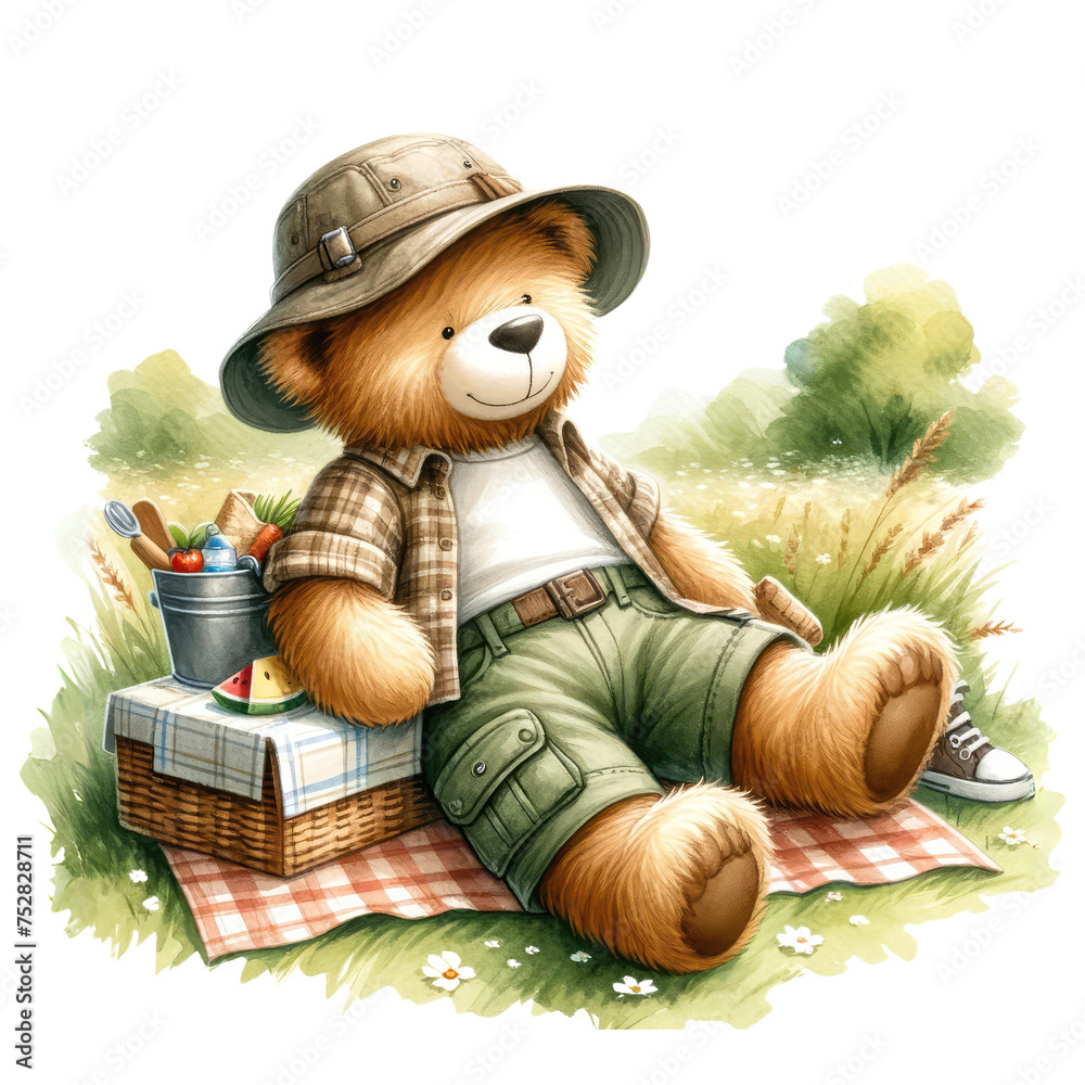 Teddy Bear Camper Adventure | Cute Toy Camping in Nature Miniature ...