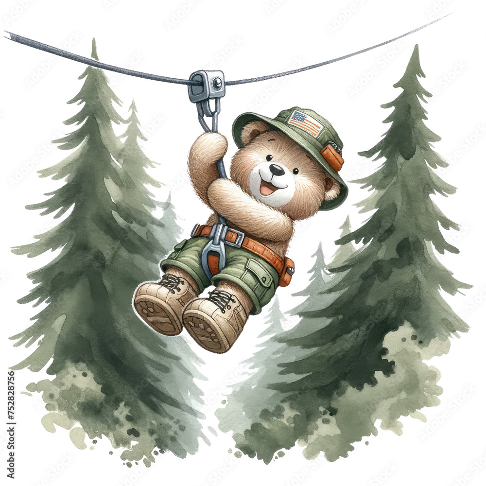 Teddy Bear Camper Adventure | Cute Toy Camping in Nature Miniature ...
