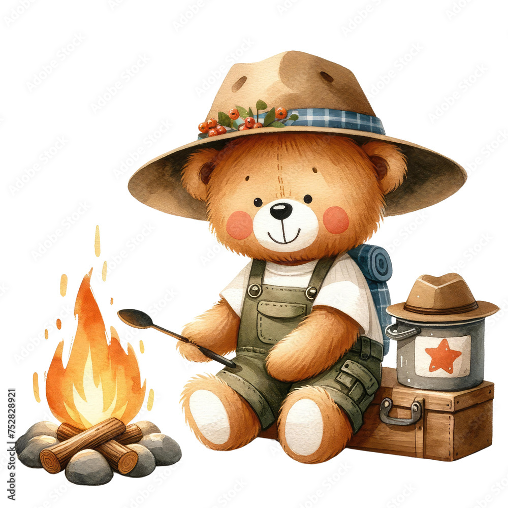Teddy Bear Camper Adventure | Cute Toy Camping in Nature Miniature ...