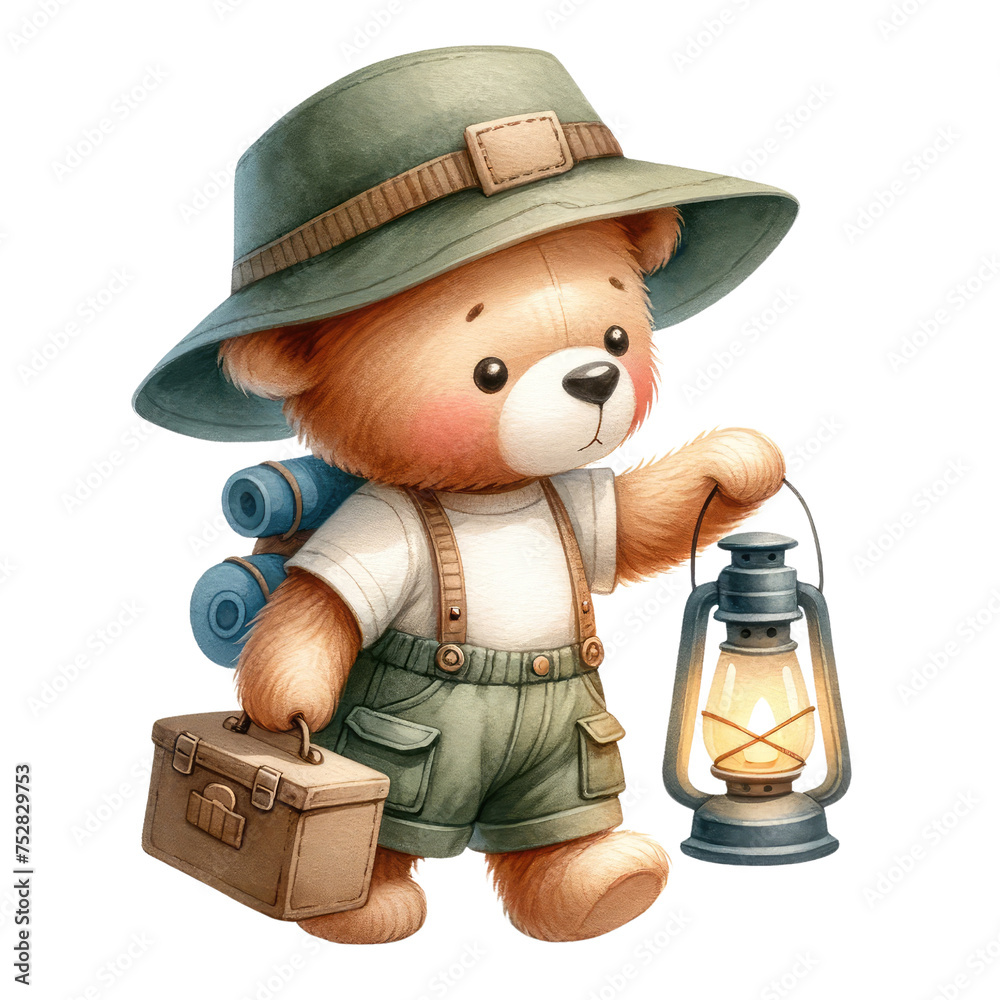 Teddy Bear Camper Adventure | Cute Toy Camping in Nature Miniature ...