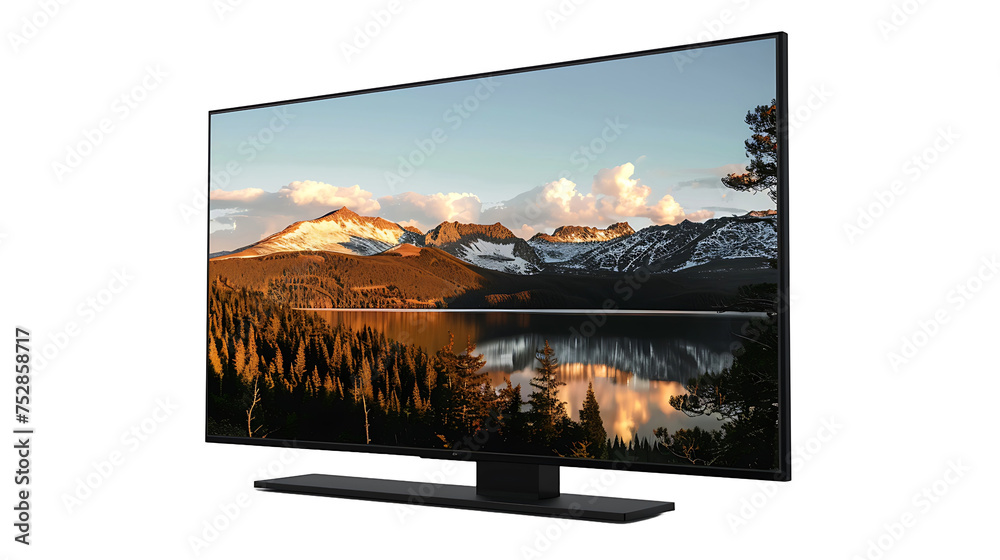 Smart TV on a white transparent background. PNG is transparent. Stock ...