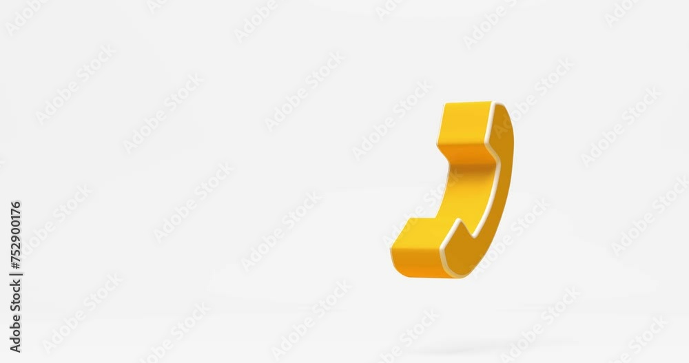 Vidéo Stock contact icon symbol as a part of communication - 3D ...