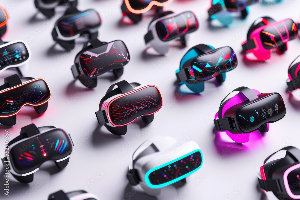 VR Game Mounts Mixed Virtual Reality Goggles for Mobile Gaming. AR ...