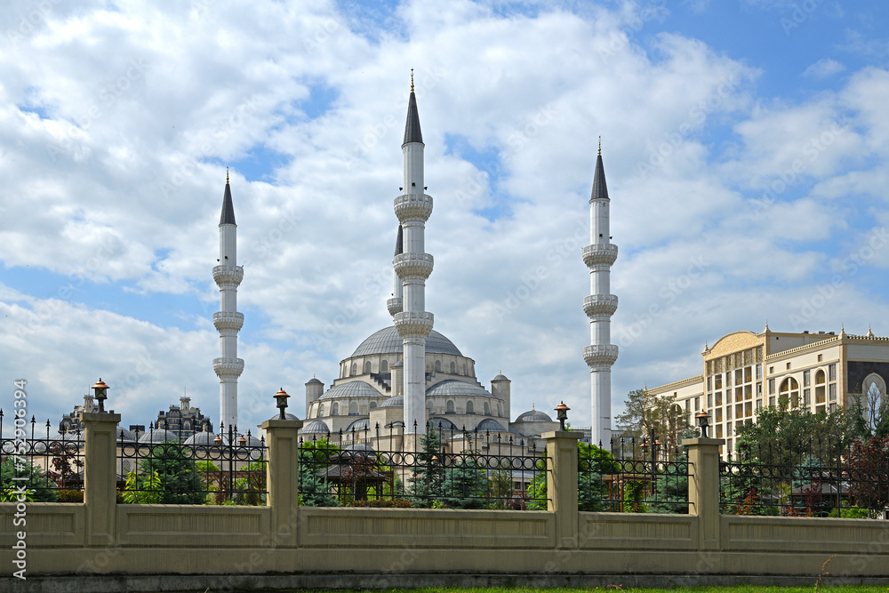 Famous Central Mosque of Imam Sarakhsi in Ottoman revival style in ...