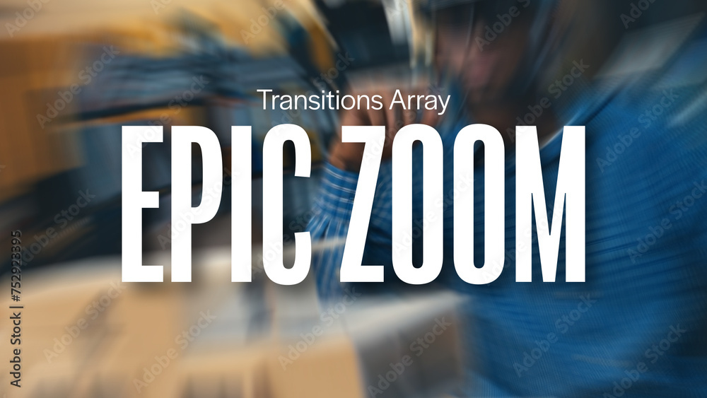 Epic Zoom Transitions Array | Drag and Drop Style Stock Template ...