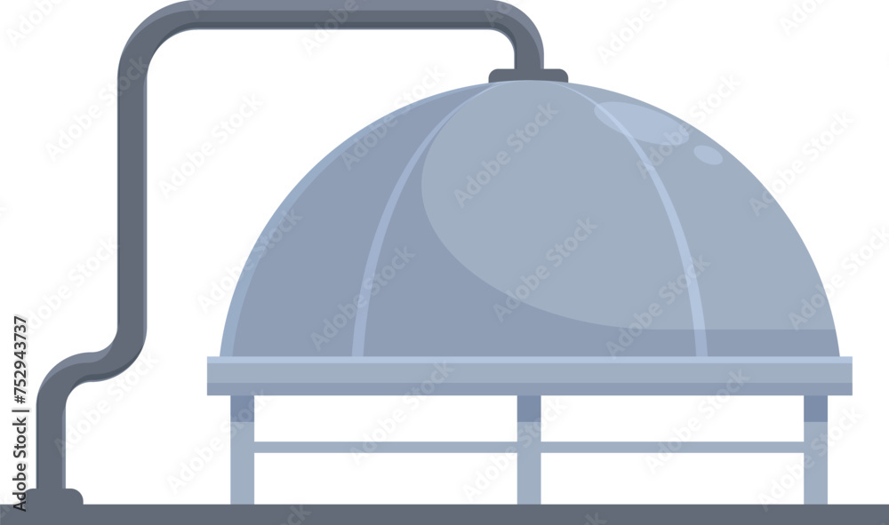Extract gas tank icon cartoon vector. Pipe line transport. Fuel stove ...