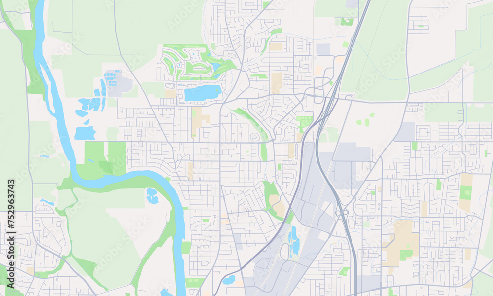 Keizer Oregon Map, Detailed Map of Keizer Oregon Stock Illustration ...