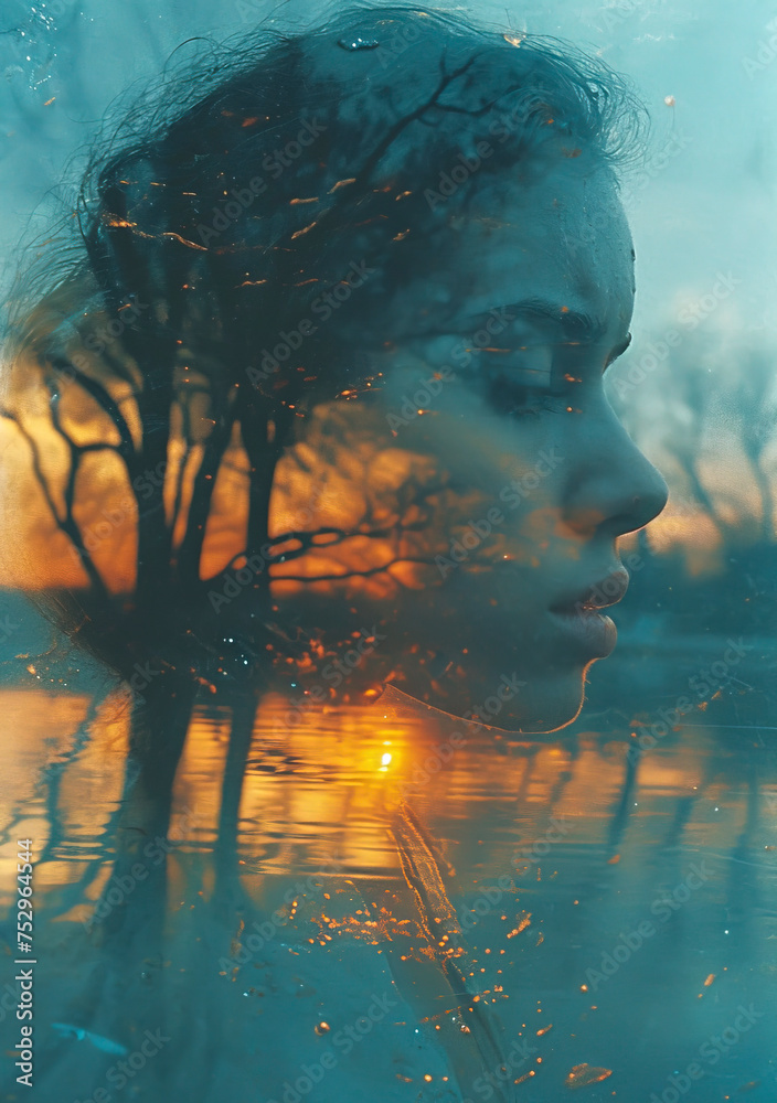 Shadowed Realities: A Lomography Exploration of Dark Reflections in Double Exposure Color ...