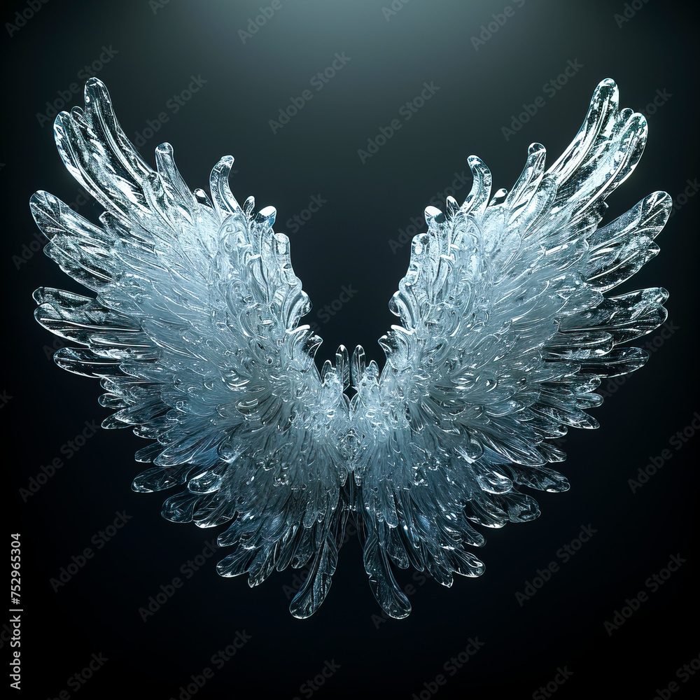 Ethereal Wings: A Crystal Fantasy in Zbrush, created with Generative AI ...