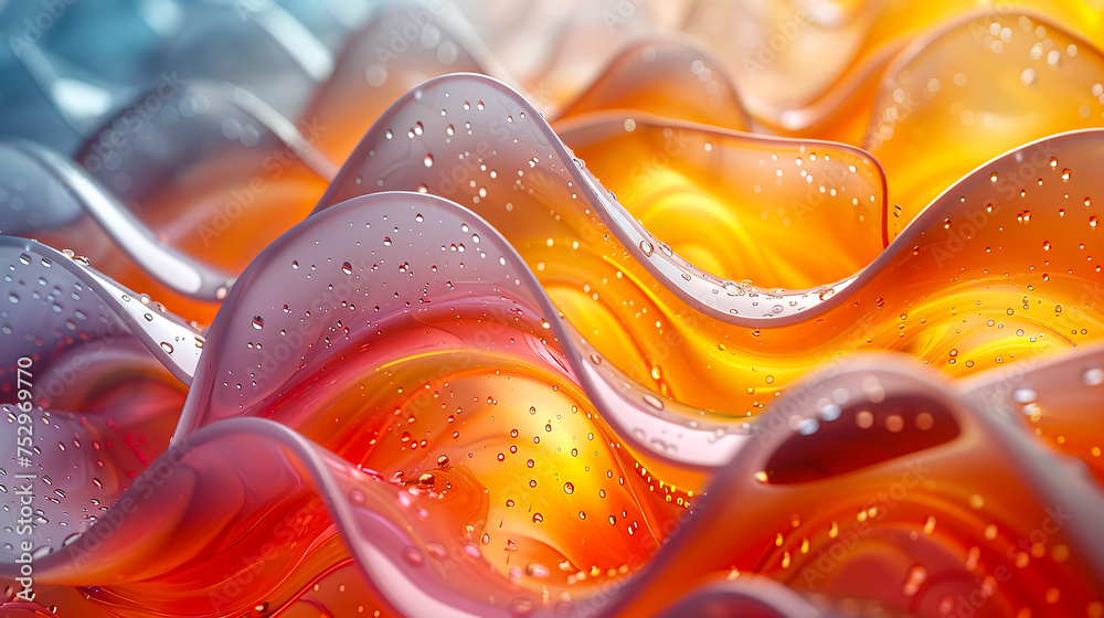 Ethereal Sculptures: Hyper-Realistic Abstract Background Rendered in ...