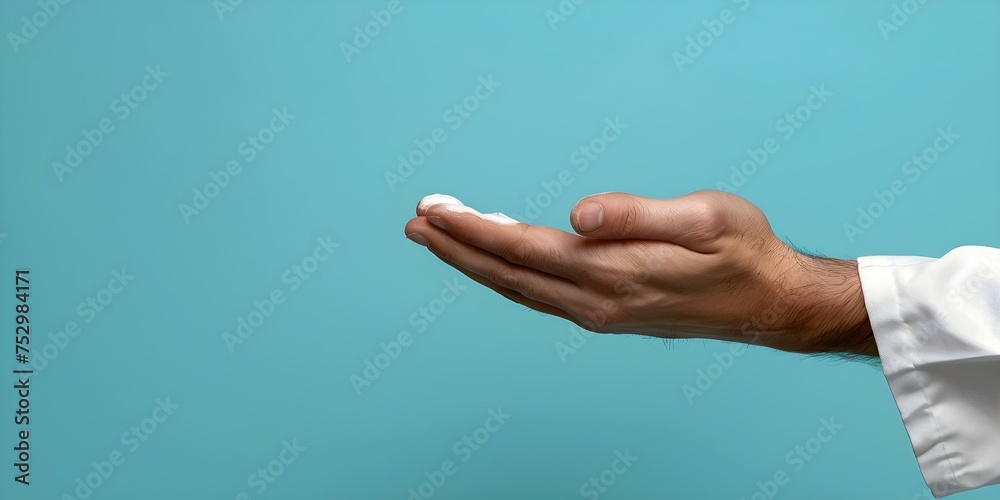 Applying Topical Steroids to Hand for Medical Treatment and Relief ...