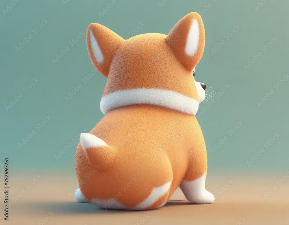Concept art character of a simple fat cute funny kawaii fluffy cartoon ...