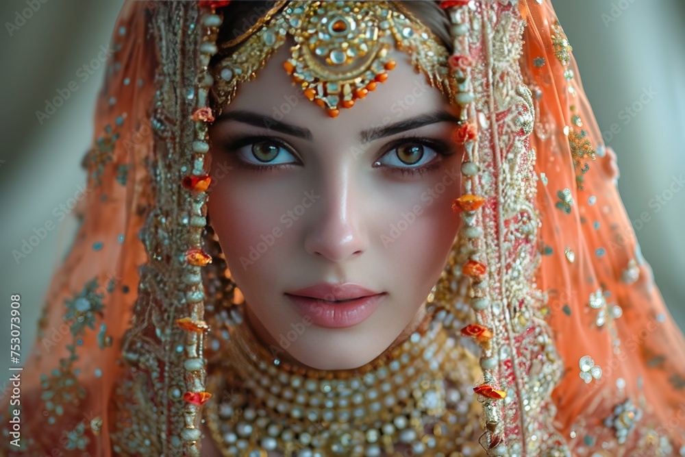 Kashmiri traditional wedding attire Showcase the traditional wedding ...