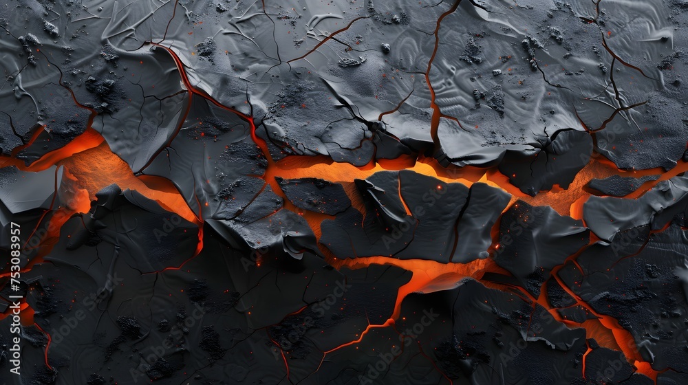 Dynamic 3D Render: Open Fracture with Vibrant Cracked Textures Stock ...