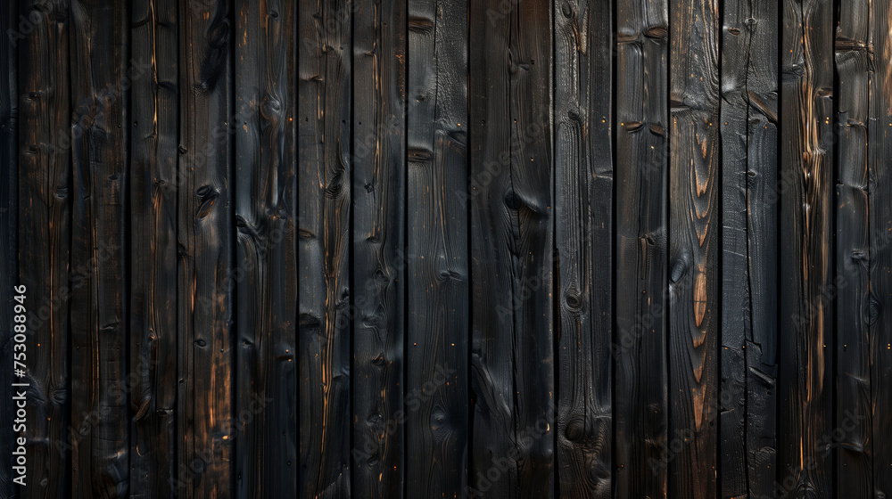 Charred Wood Planks with Rich Textures. An array of charred wood planks ...