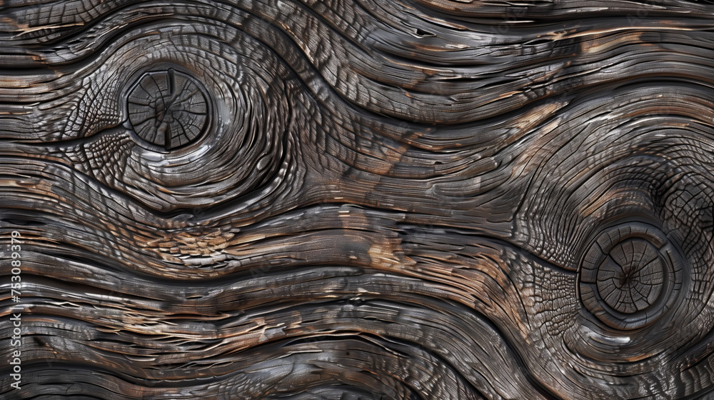 Enigmatic Wooden Swirls. Complex wood grain patterns with deep hues and ...