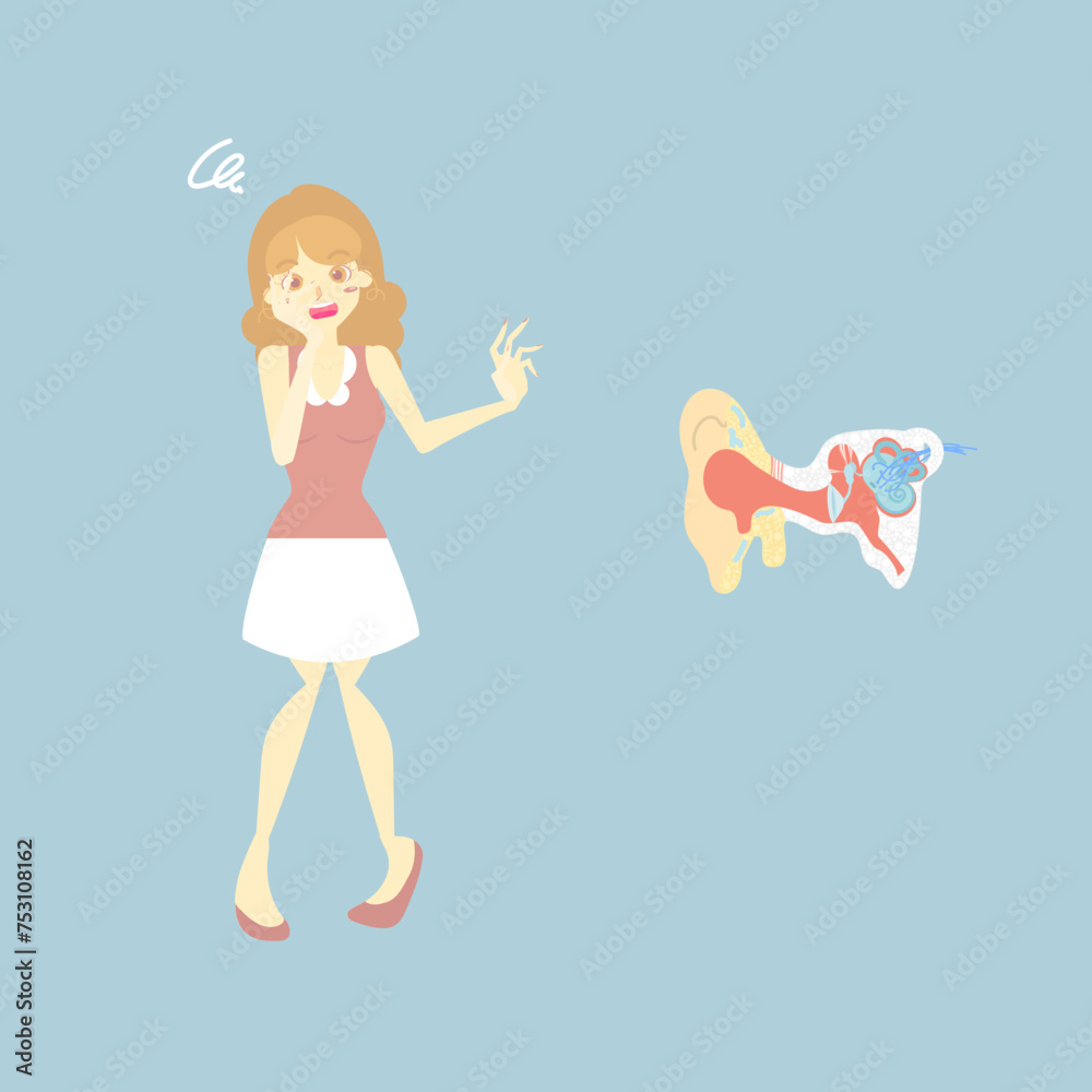 Woman having dizzy, benign paroxysmal positional vertigo and Menieres ...