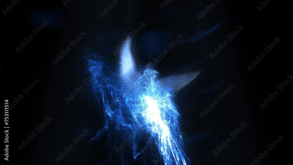 Fire Phoenix Flame Animation. Logo Intro Animation Flame. Phoenix Blue ...
