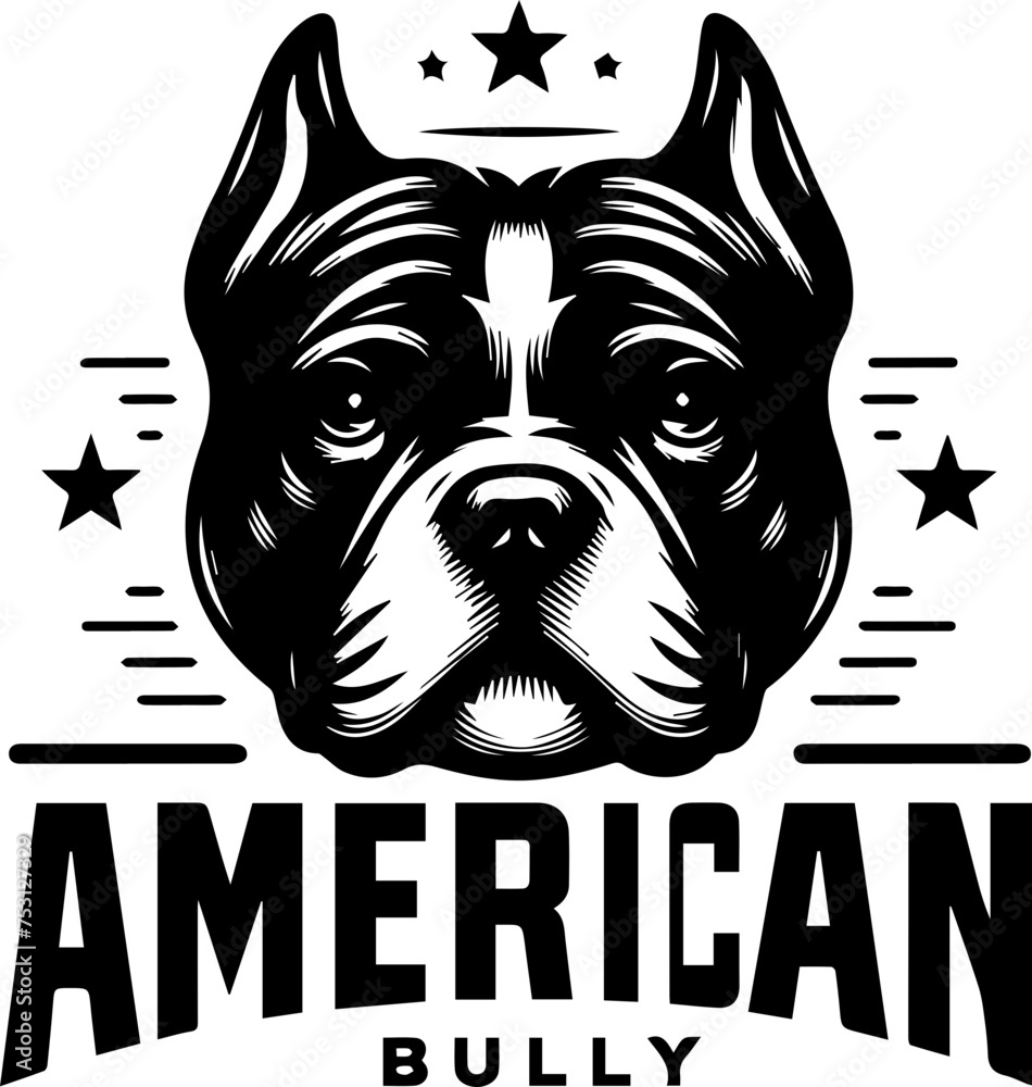 American Bully Stock Vector | Adobe Stock