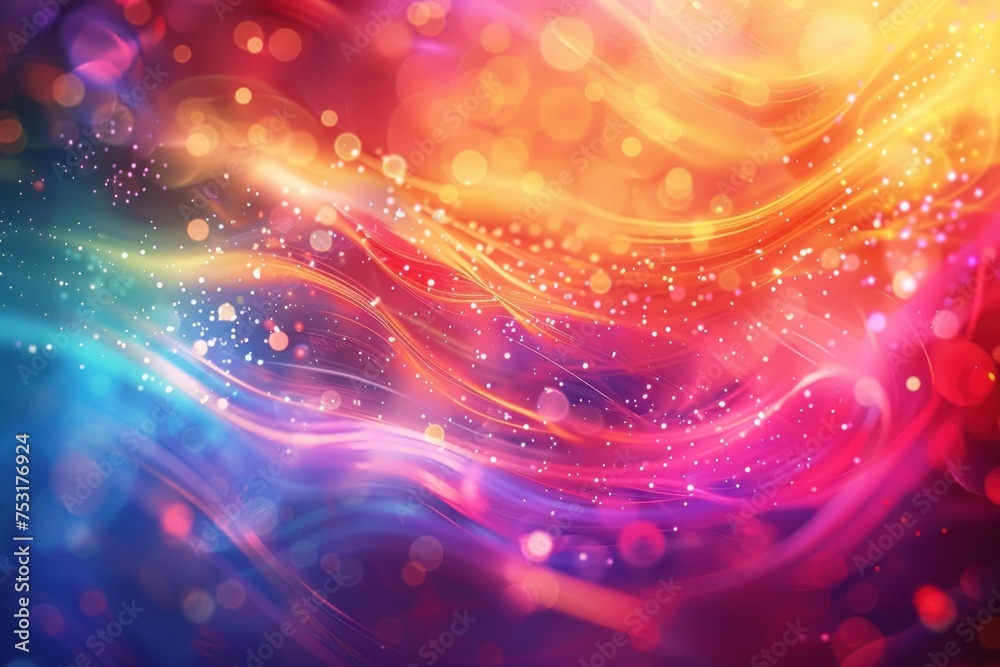 Chaotic Color Mixing glow background design Stock Illustration | Adobe ...