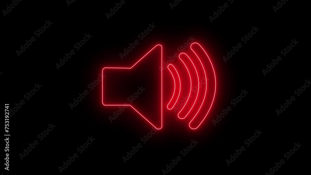 4k Animation of speaker volume. voice and soundtrack wave equalizer ...