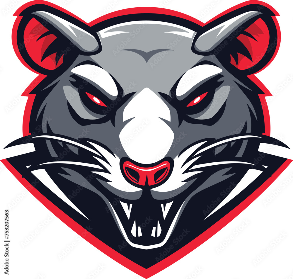Rat mascot logo design vector with modern illustration concept style ...
