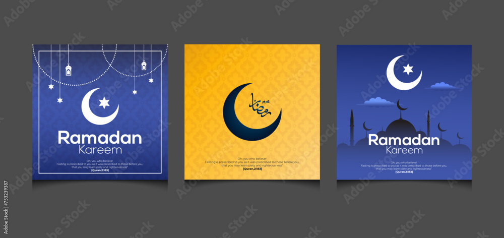 Minimal Upcoming Ramadan social media post design in 2024, Ramadan post ...