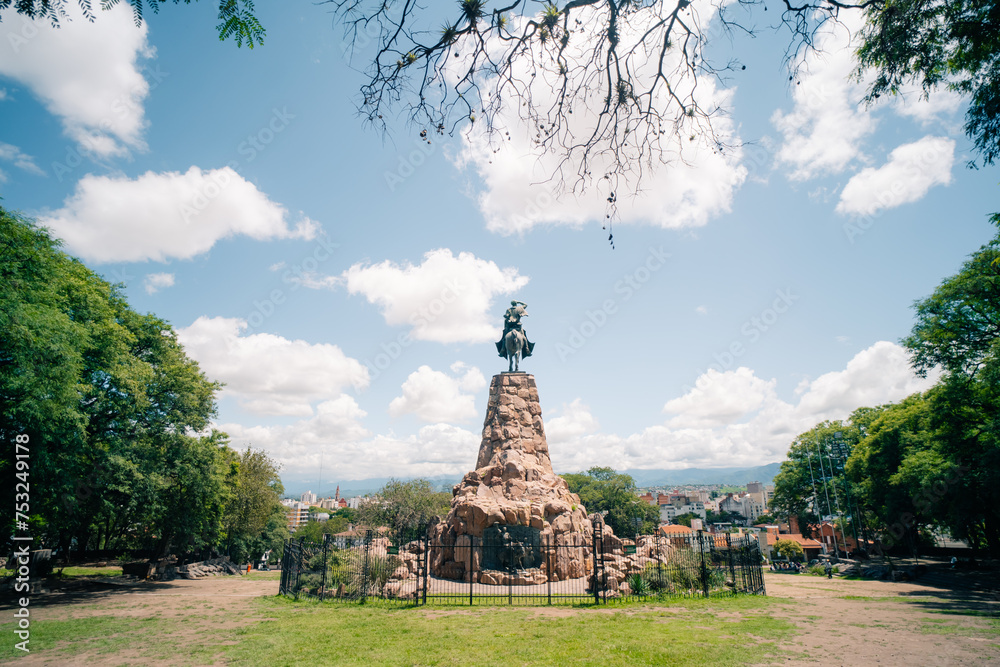 Foto de Salta, Argentina -mar 2th 2024 Monument General Martin Miguel ...