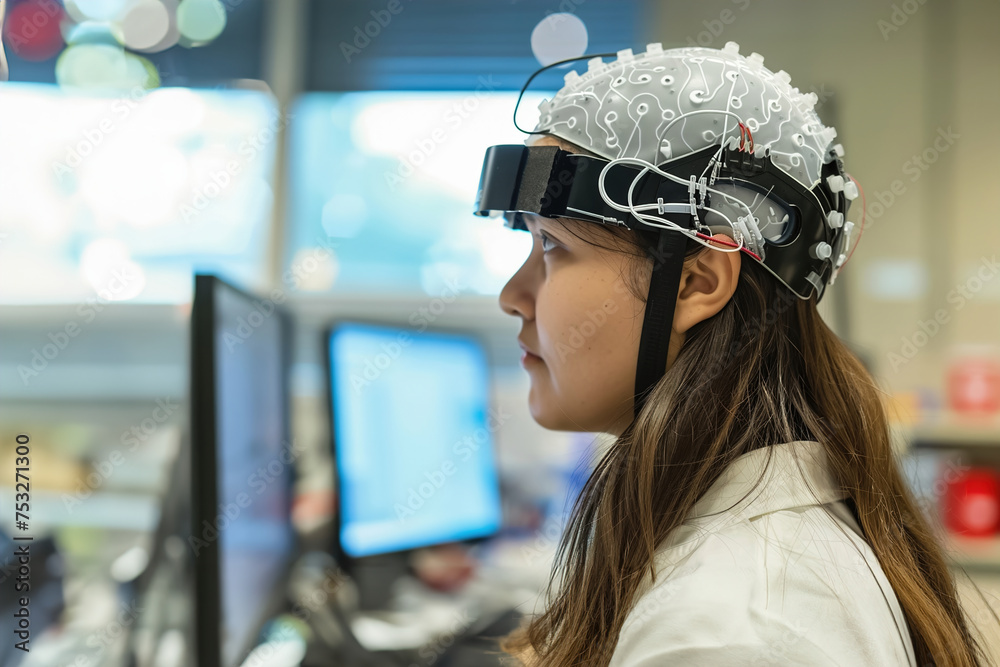 Scientists conduct experiments with EEG caps, exploring neurofeedback ...