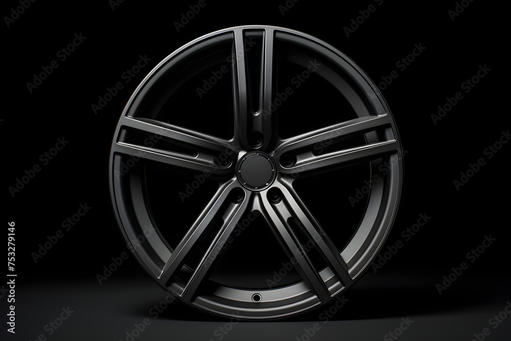 product photo of a car rim, car rim product photo, cool car rim, steel ...
