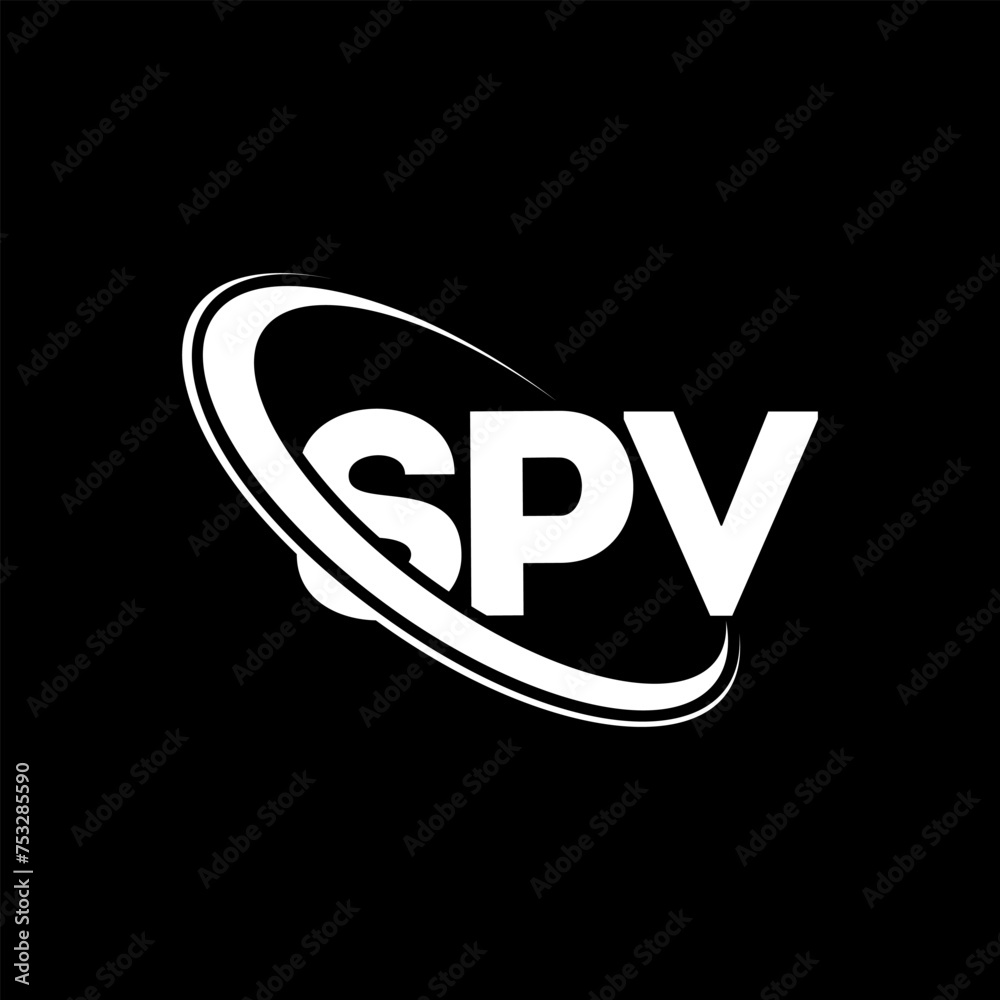 SPV logo. SPV letter. SPV letter logo design. Initials SPV logo linked ...