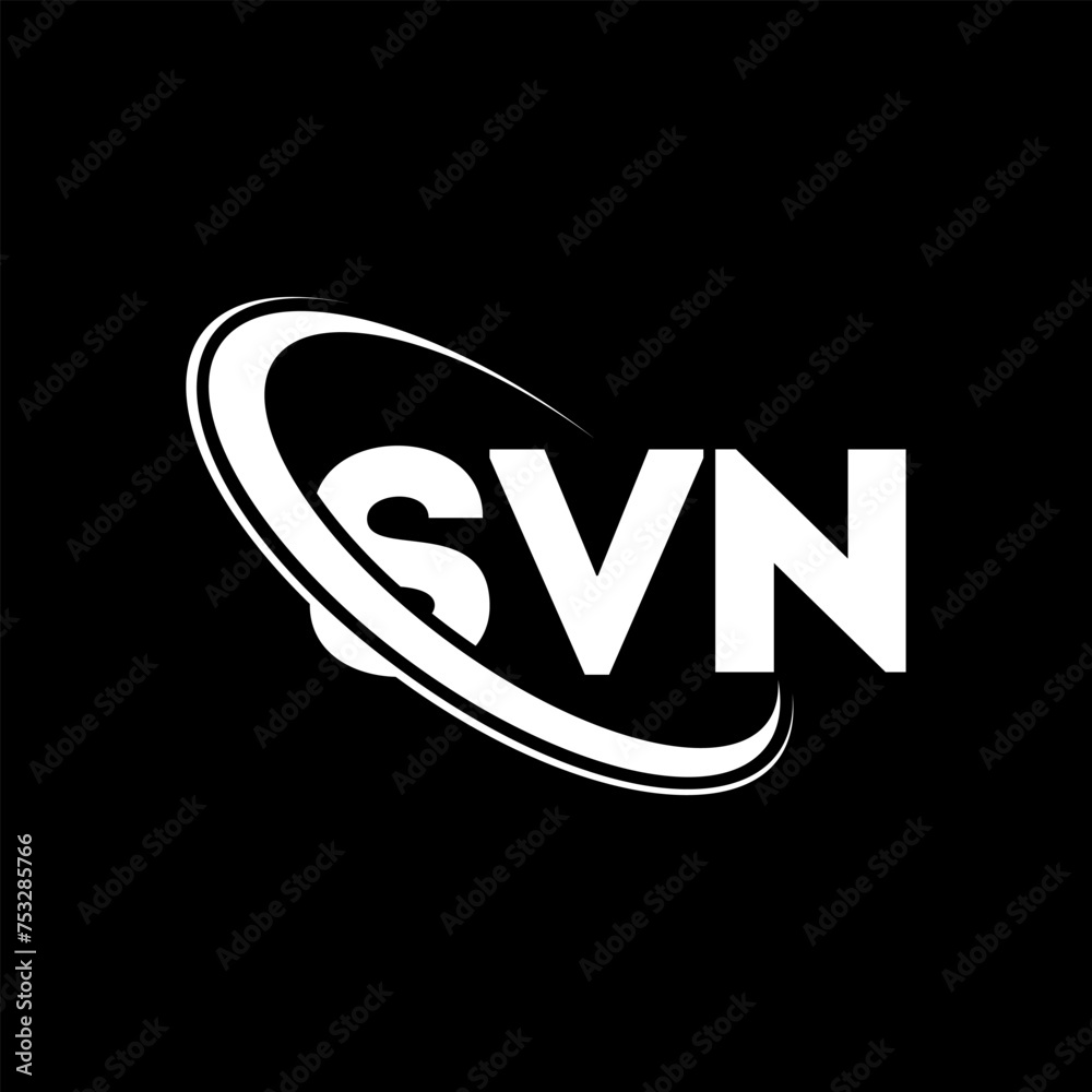 SVN logo. SVN letter. SVN letter logo design. Initials SVN logo linked ...