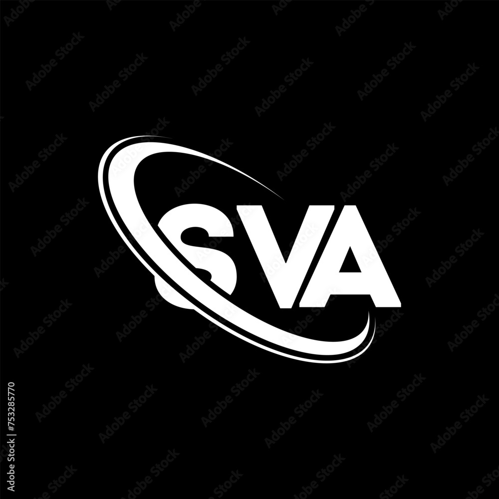 SVA logo. SVA letter. SVA letter logo design. Initials SVA logo linked ...