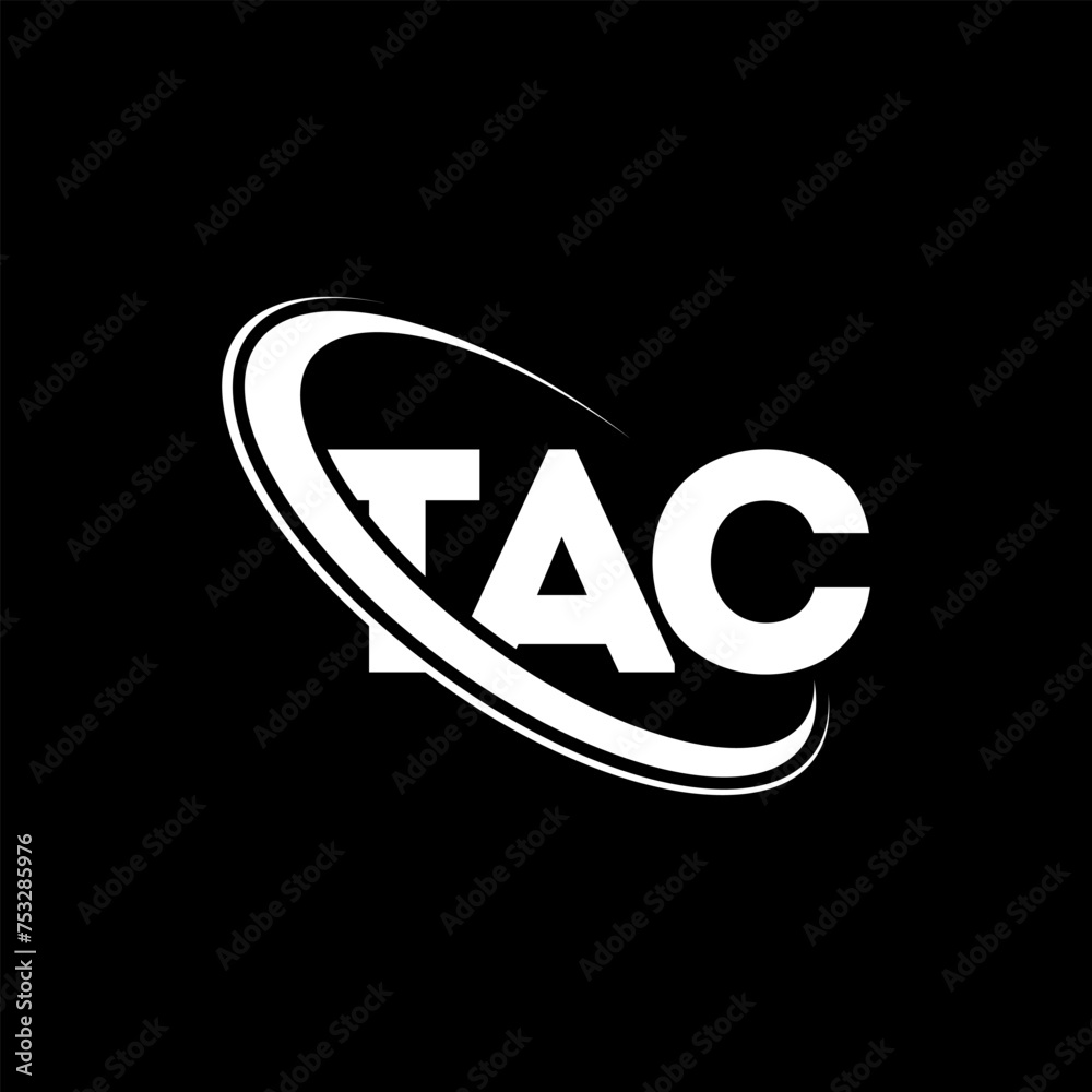 TAC logo. TAC letter. TAC letter logo design. Intitials TAC logo linked ...