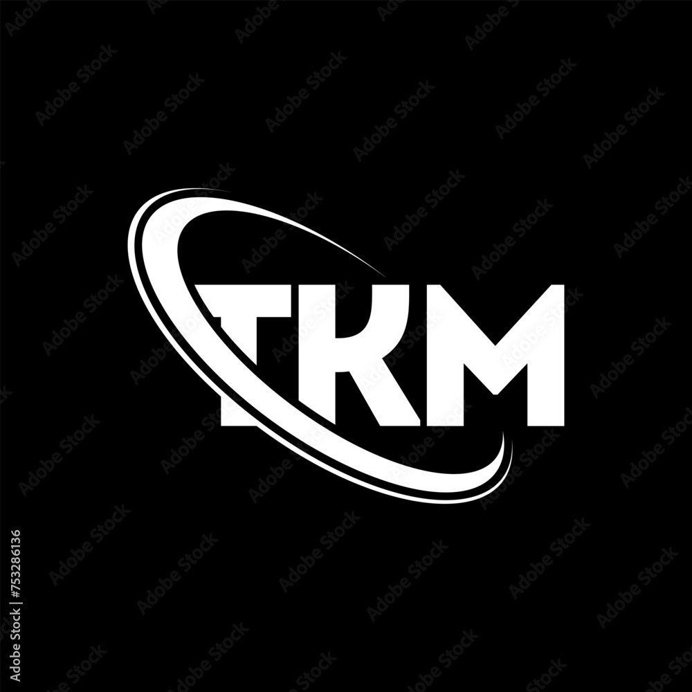 TKM logo. TKM letter. TKM letter logo design. Initials TKM logo linked ...