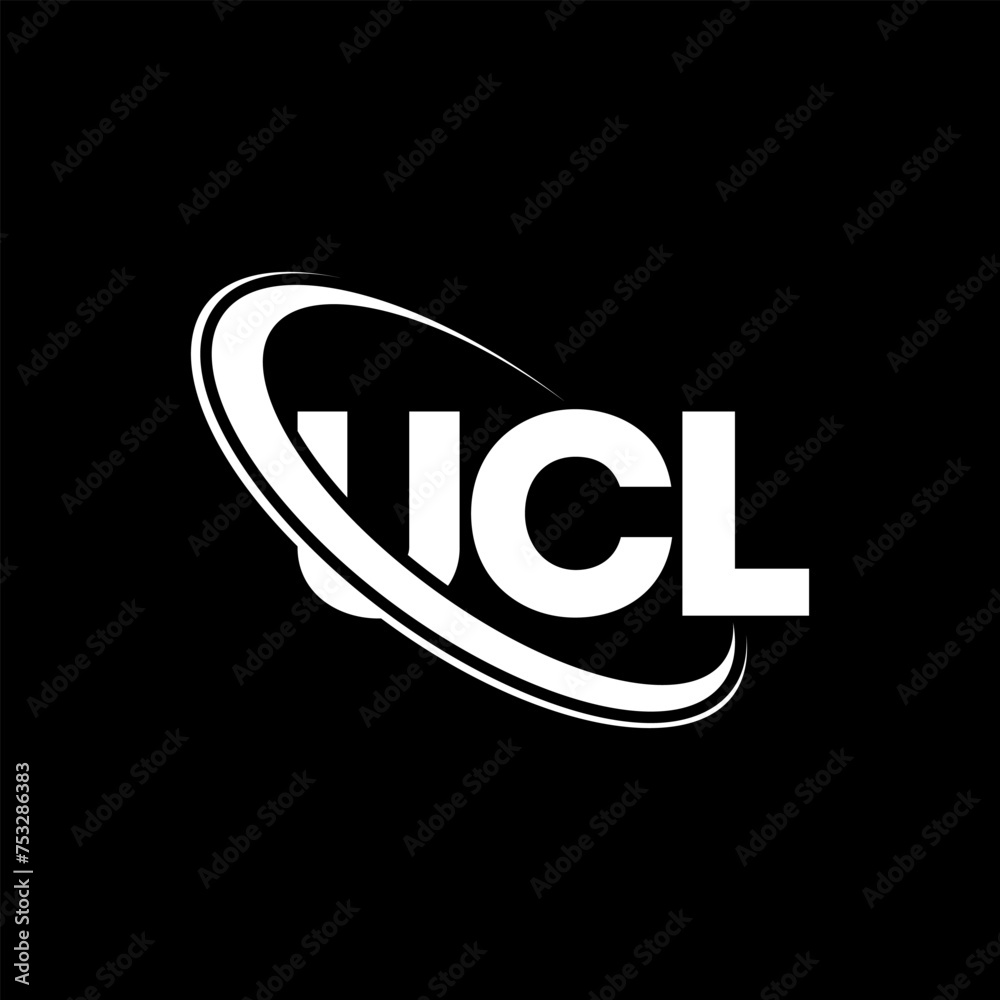 UCL logo. UCL letter. UCL letter logo design. Intitials UCL logo linked ...