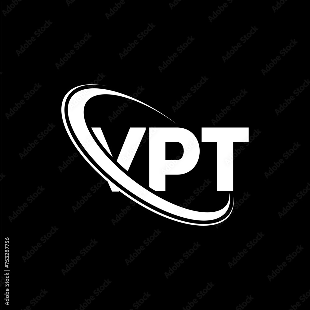 VPT logo. VPT letter. VPT letter logo design. Initials VPT logo linked ...