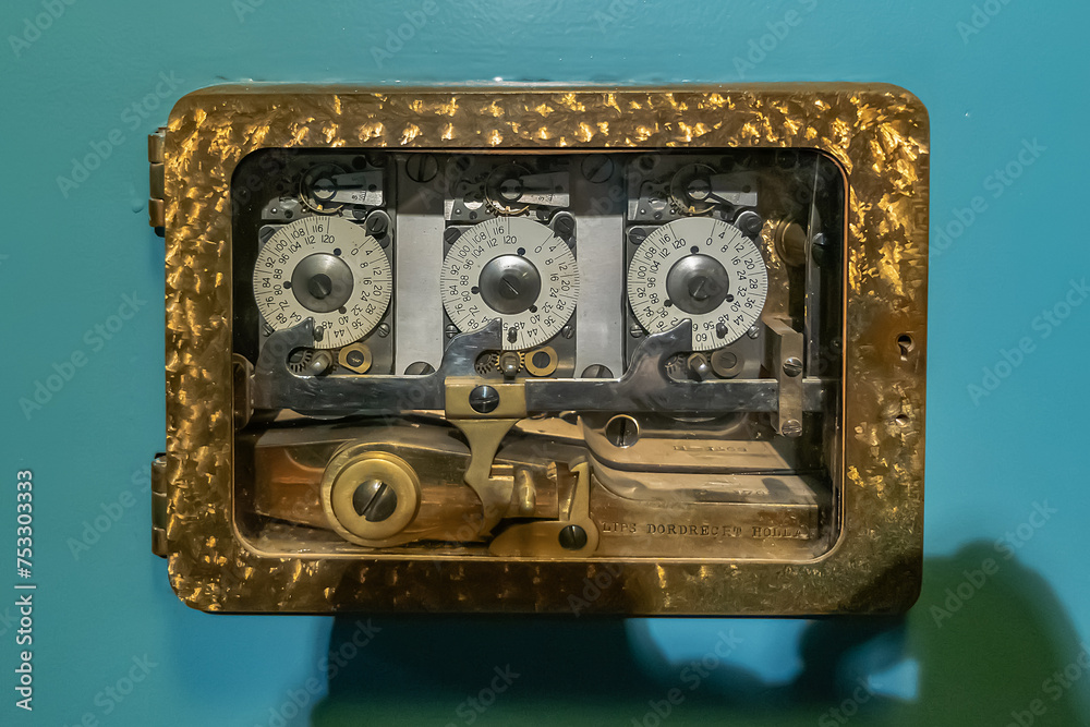 Interior of City Archives of Amsterdam (Stadsarchief Amsterdam), stores ...