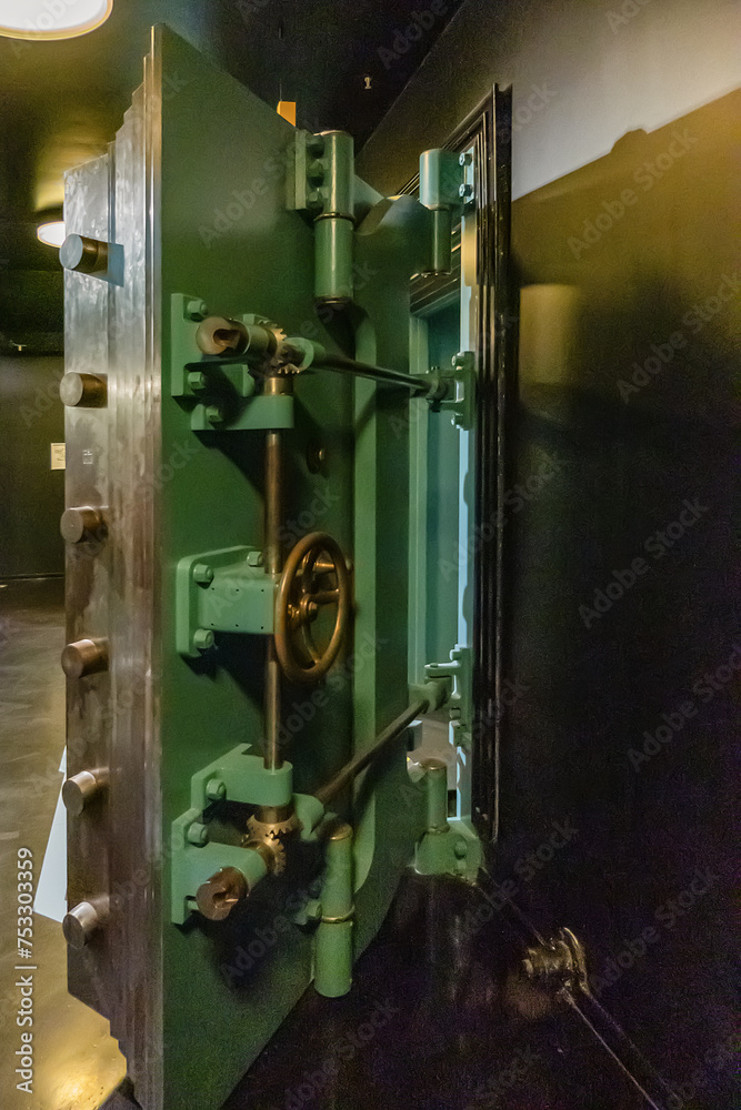 Interior of City Archives of Amsterdam (Stadsarchief Amsterdam), stores ...