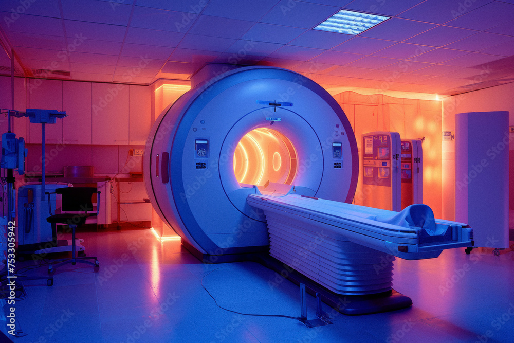 an mri machine with a soft, pulsating glow that calms patients as they ...