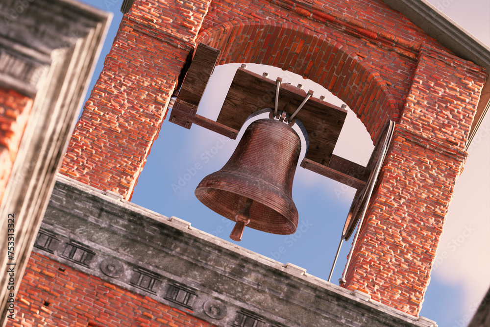 Vintage Bell Tower Reaching Skyward: A Testament to Timeless ...