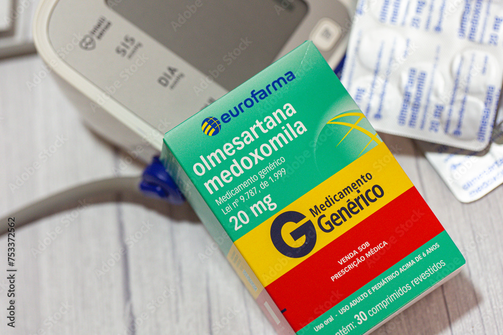 Medicamento Olmesartana medoxomila da marca Eurofarma. Remédio para ...