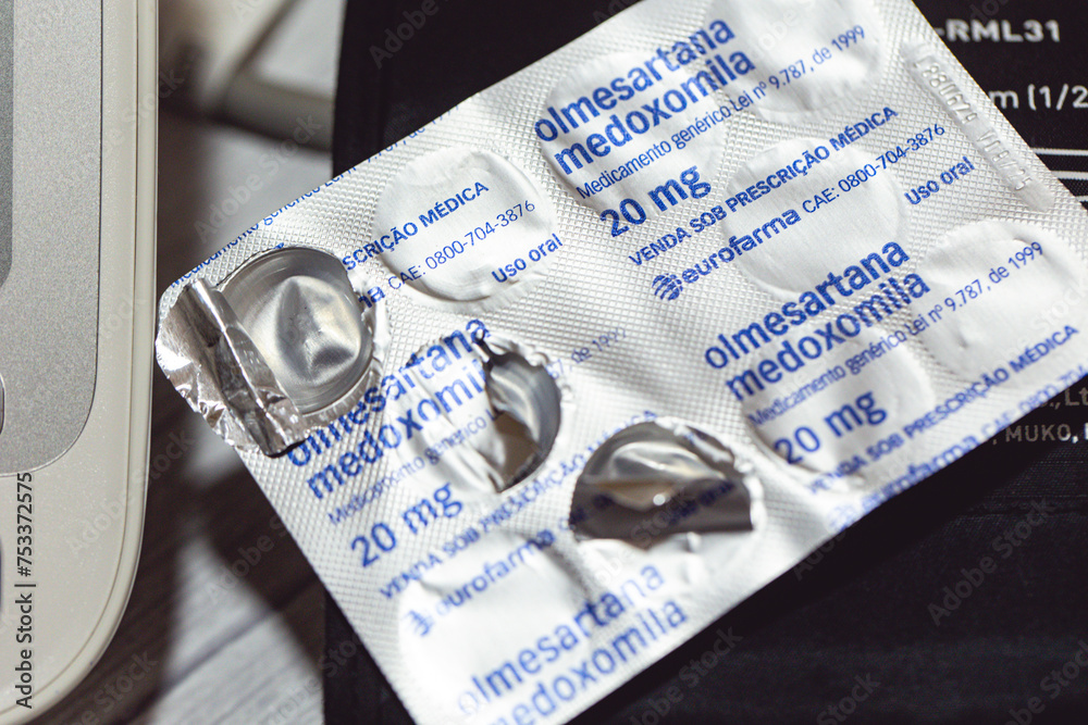 Medicamento Olmesartana medoxomila da marca Eurofarma. Remédio para ...