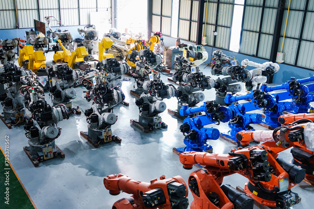 Robot arm in the manufacturing automation and robotics manufacturing ...